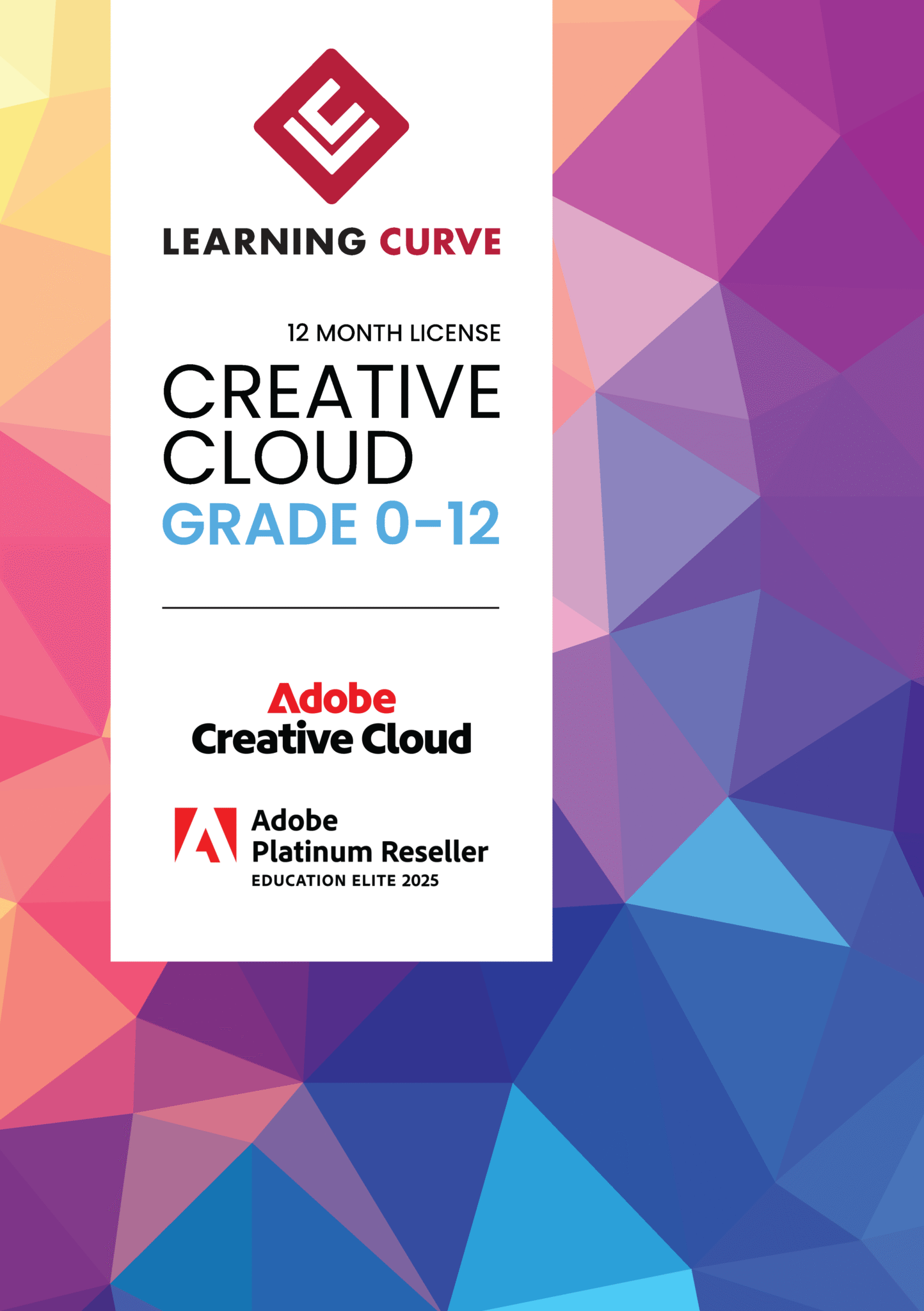 Adobe Creative Cloud Enterprise K12 Student/Faculty Individual Subscription 12 Months - Learning ...